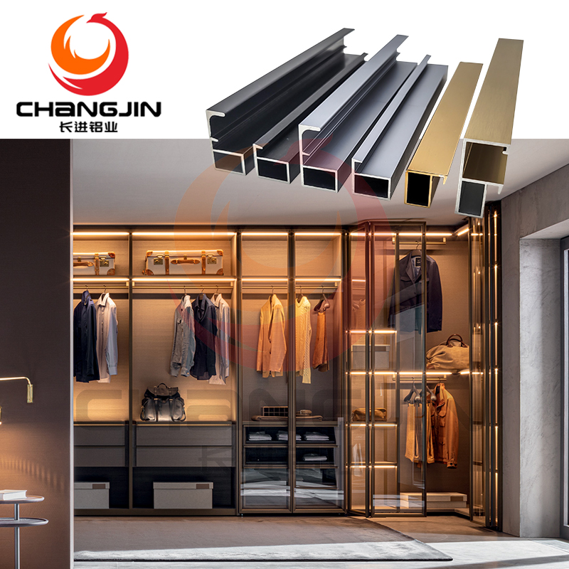 Aluminum Profiles For Wardrobe Sliding Door Guangdong Changjin Metal Products Co. Ltd